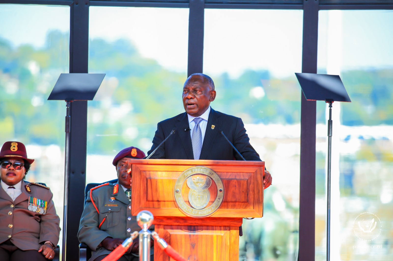 Investiture Cyril Ramaphosa: présent à Pretoria, Le Président Félix ...