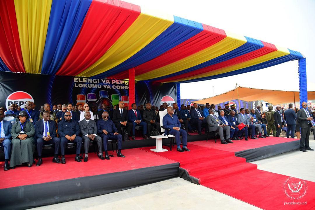 Le Président Félix Tshisekedi a inauguré ce samedi la première usine ...