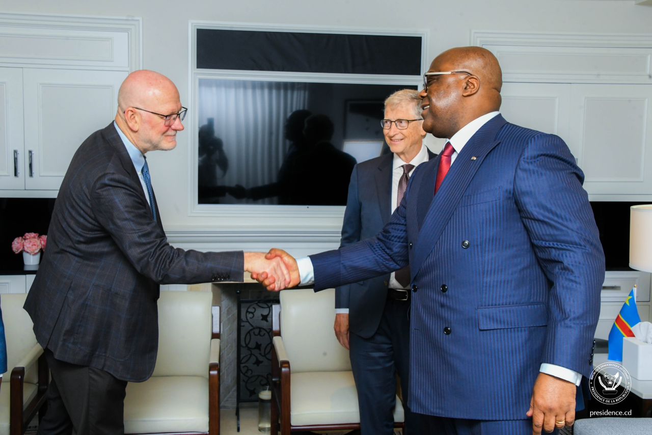 Le Président Félix Tshisekedi a reçu Bill Gates en marge de l’assemblée ...